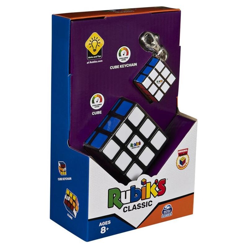Keyring Rubik's Cube Classic Set 3x3 + Keychain | Tips for original gifts