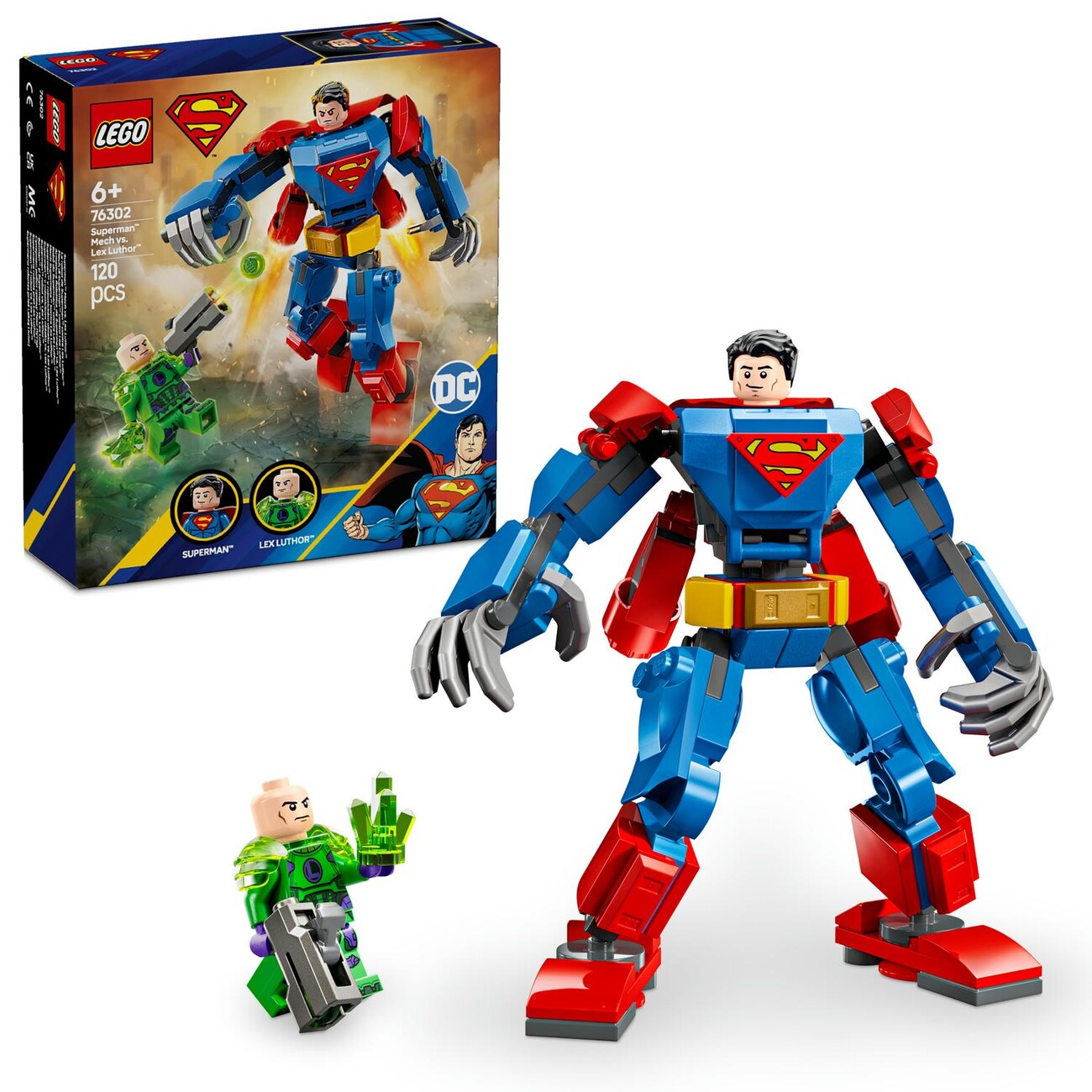 LEGO Lego - Movie - Superman™ in his robot suit vs. Lex Luthor™ 76302 ...