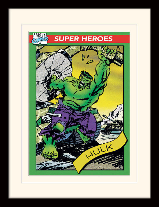 Marvel Comics - Hulk Trading Card Framed poster | Buy at Europosters