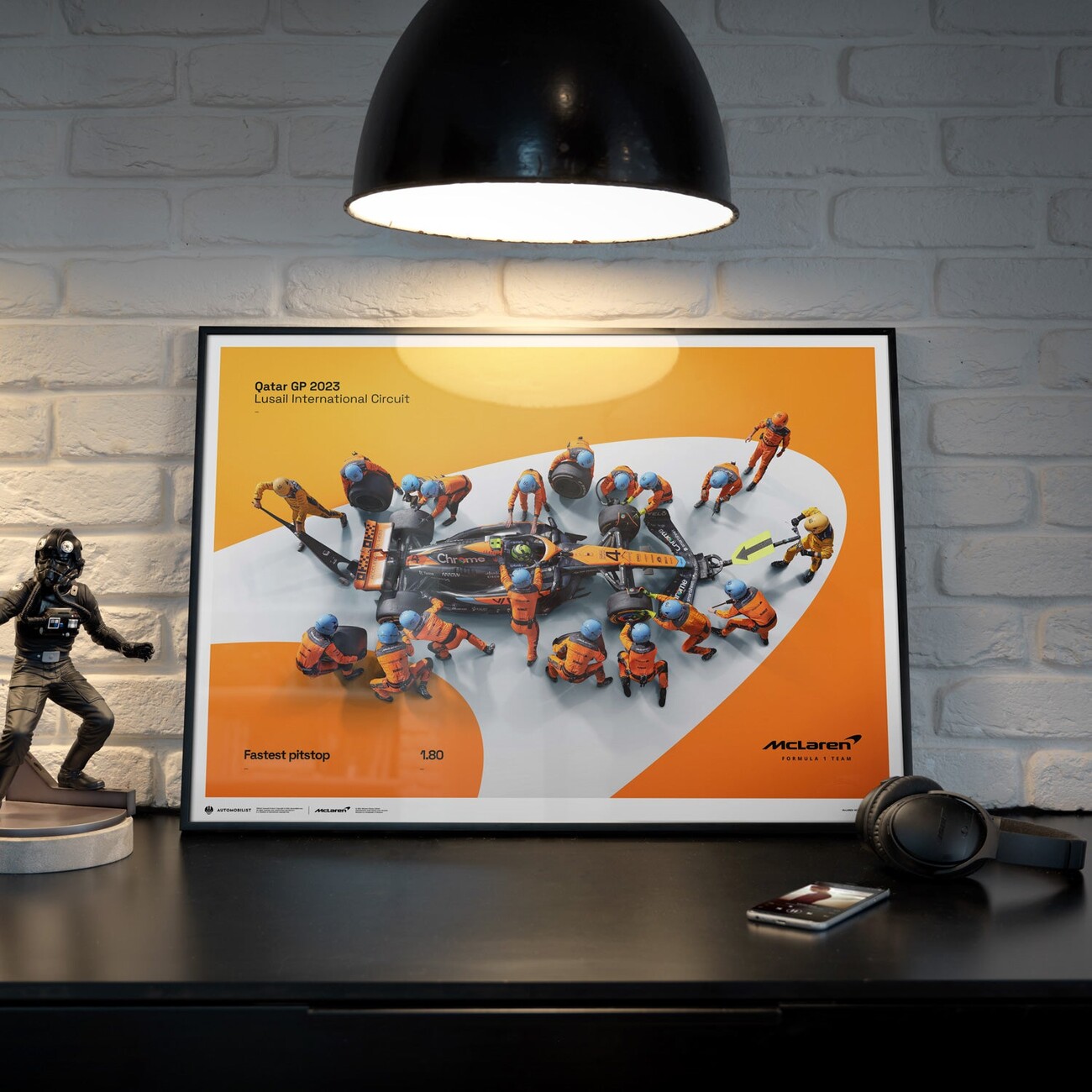 Art Print McLaren Formula 1 Team - 1.80 - World Record Fastest Pit Stop ...