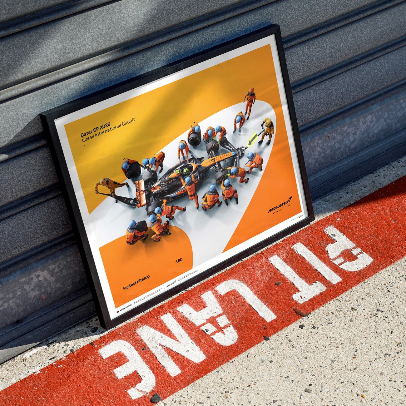 Art Print McLaren Formula 1 Team - 1.80 - World Record Fastest Pit Stop ...