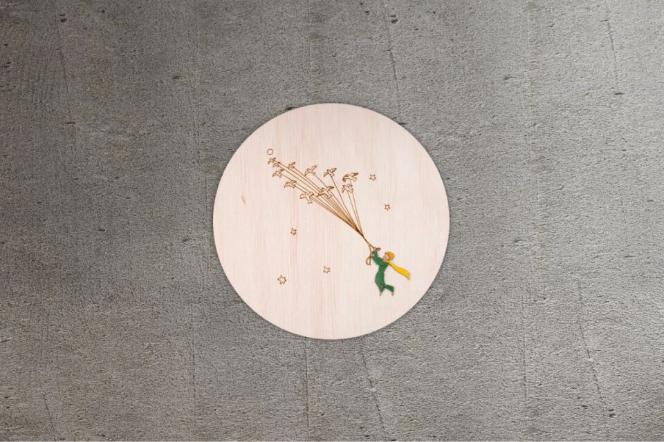 Decoração de parede em madeira The Little Prince - Flying Prince ...