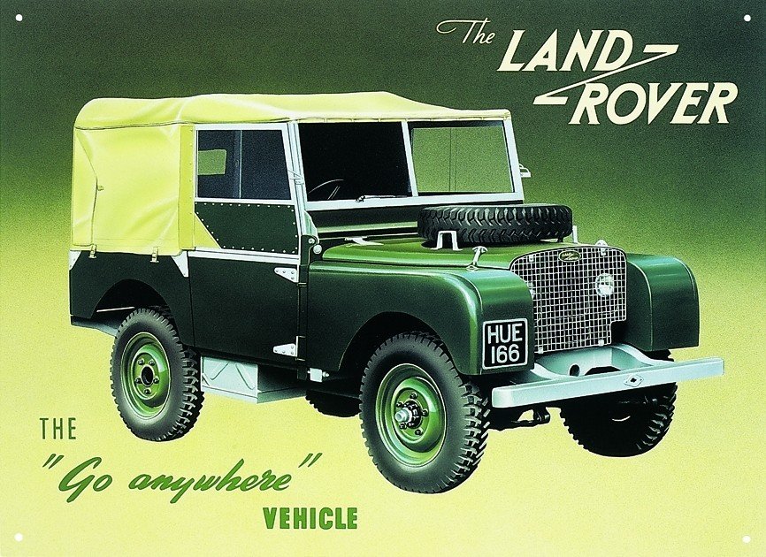 LAND ROVER SERIES 1 | Collectible retro metal signs for your wall