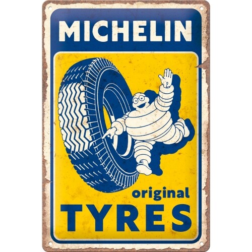 Michelin - Original Tyres | Collectible retro metal signs for your wall