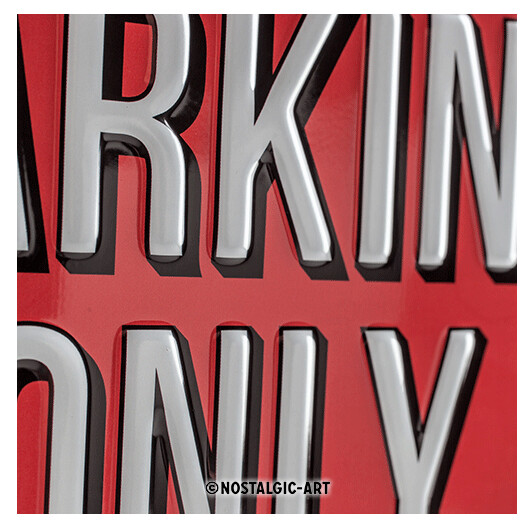 Mini Cooper - Parking Only | Collectible retro metal signs for your wall