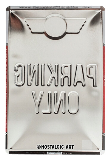 Mini Cooper - Parking Only | Collectible retro metal signs for your wall