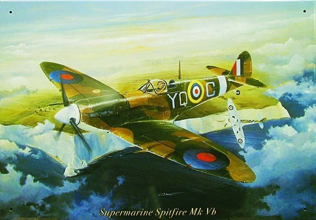 SPITFIRE | Collectible retro metal signs for your wall