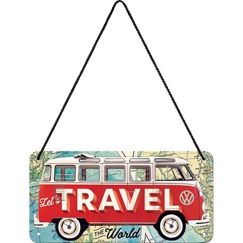 Volkswagen VW - T1 -Travel the world | Collectible retro metal signs ...