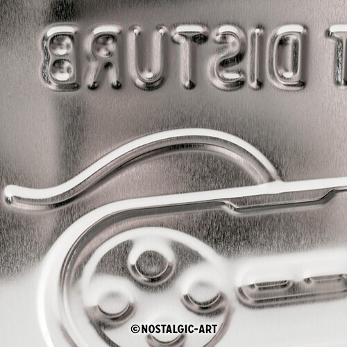 Warning Do Not Disturb | Collectible retro metal signs for your wall