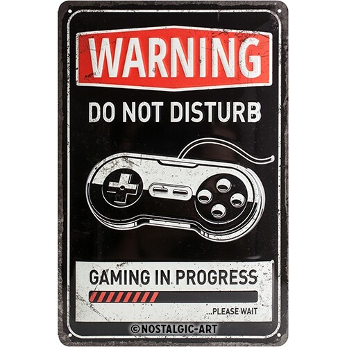 Warning Do Not Disturb | Collectible retro metal signs for your wall