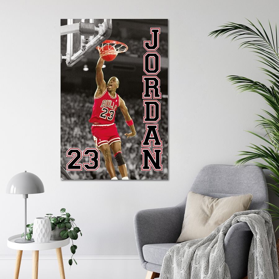 Poster print with frame Michael Jordan | Europosters