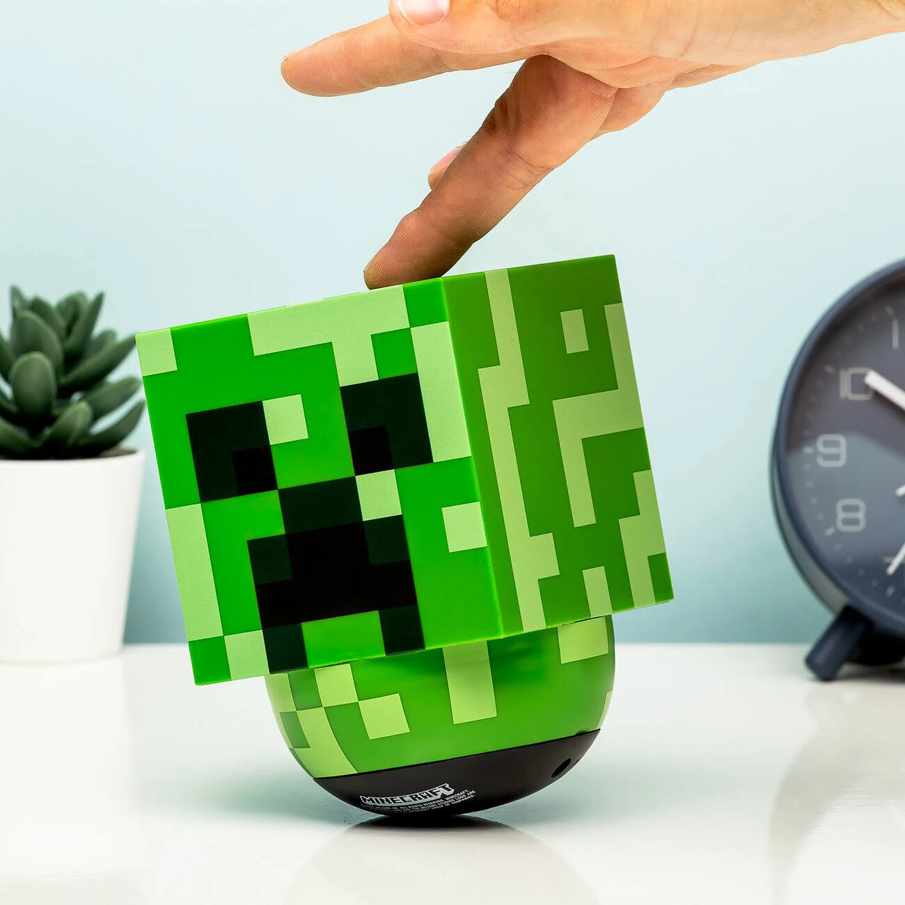 Glowing figurine Minecraft Creeper | Tips for original gifts