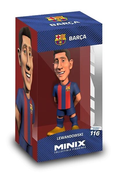 Figurine MINIX Football: Club FC Barcelona - LEWANDOWSKI | Tips for original gifts | Europosters