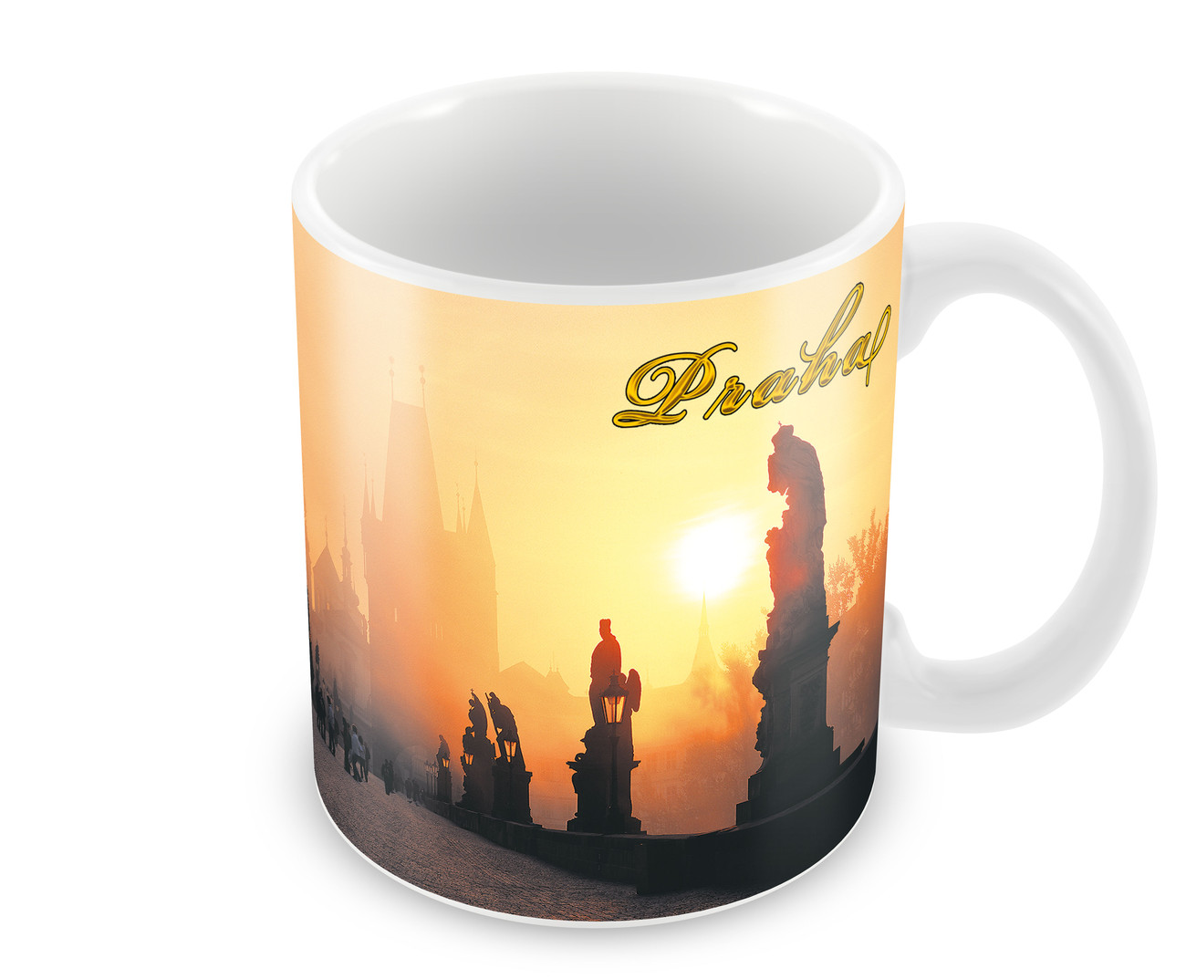 Mug, cup Praha - Karlův most / slunce | Tips for original gifts ...