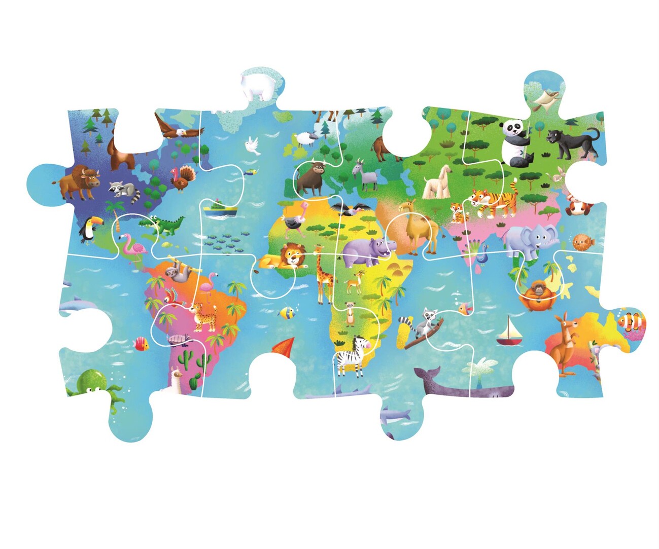 Jigsaw puzzle Noli Wildlife Map | Tips for original gifts | Europosters