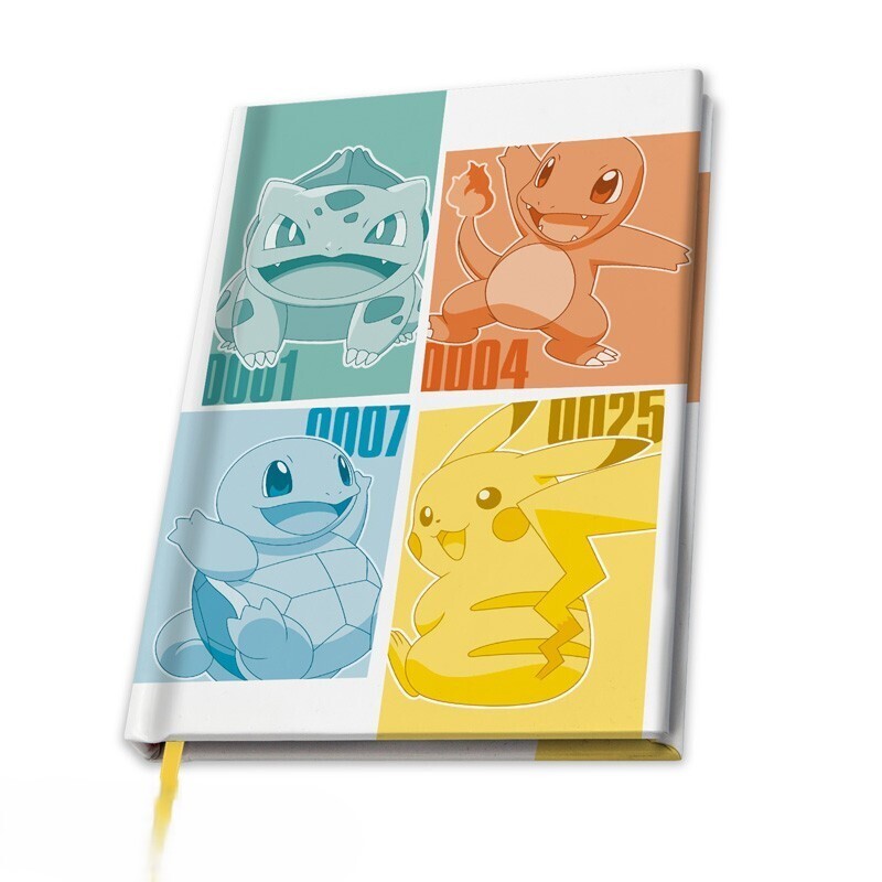 Notebook, journal Pokemon - Kanto Starter's | Tips for original gifts ...