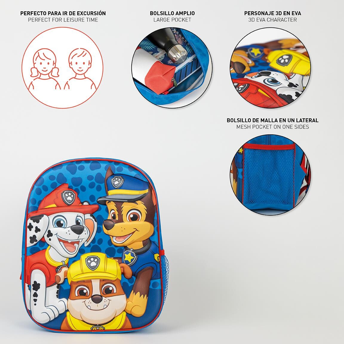 Backpack Paw Patrol - Chase, Marshall, Rubble | Tips for original gifts
