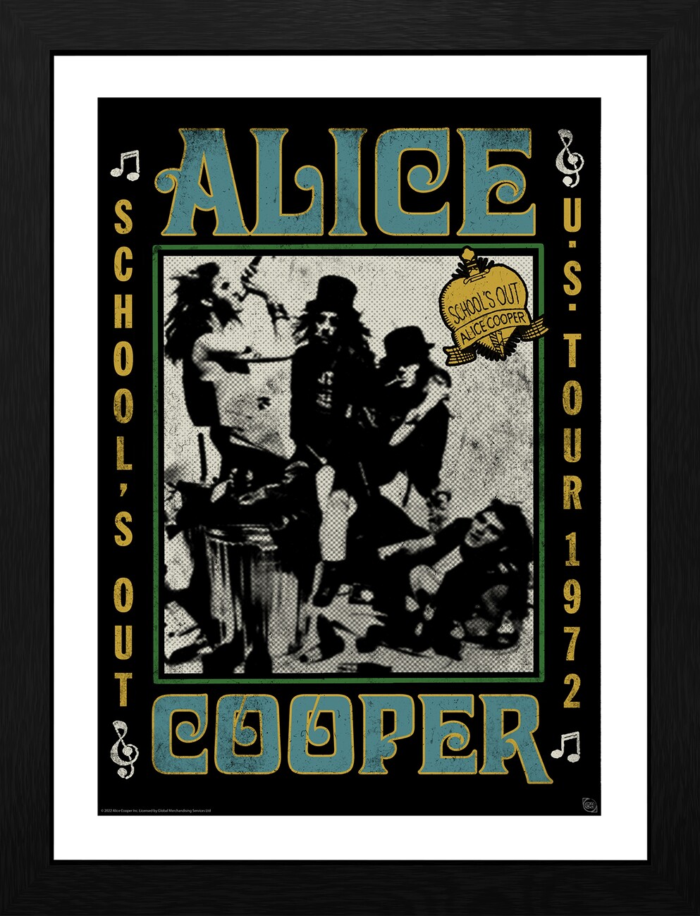 Alice Cooper - School!s out Tour Framed poster | Buy at Europosters