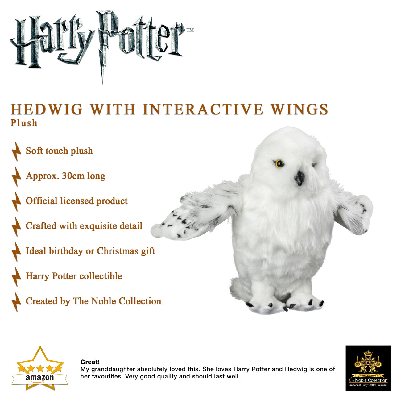 Fluffy toy Harry Potter- Hedwig | Tips for original gifts
