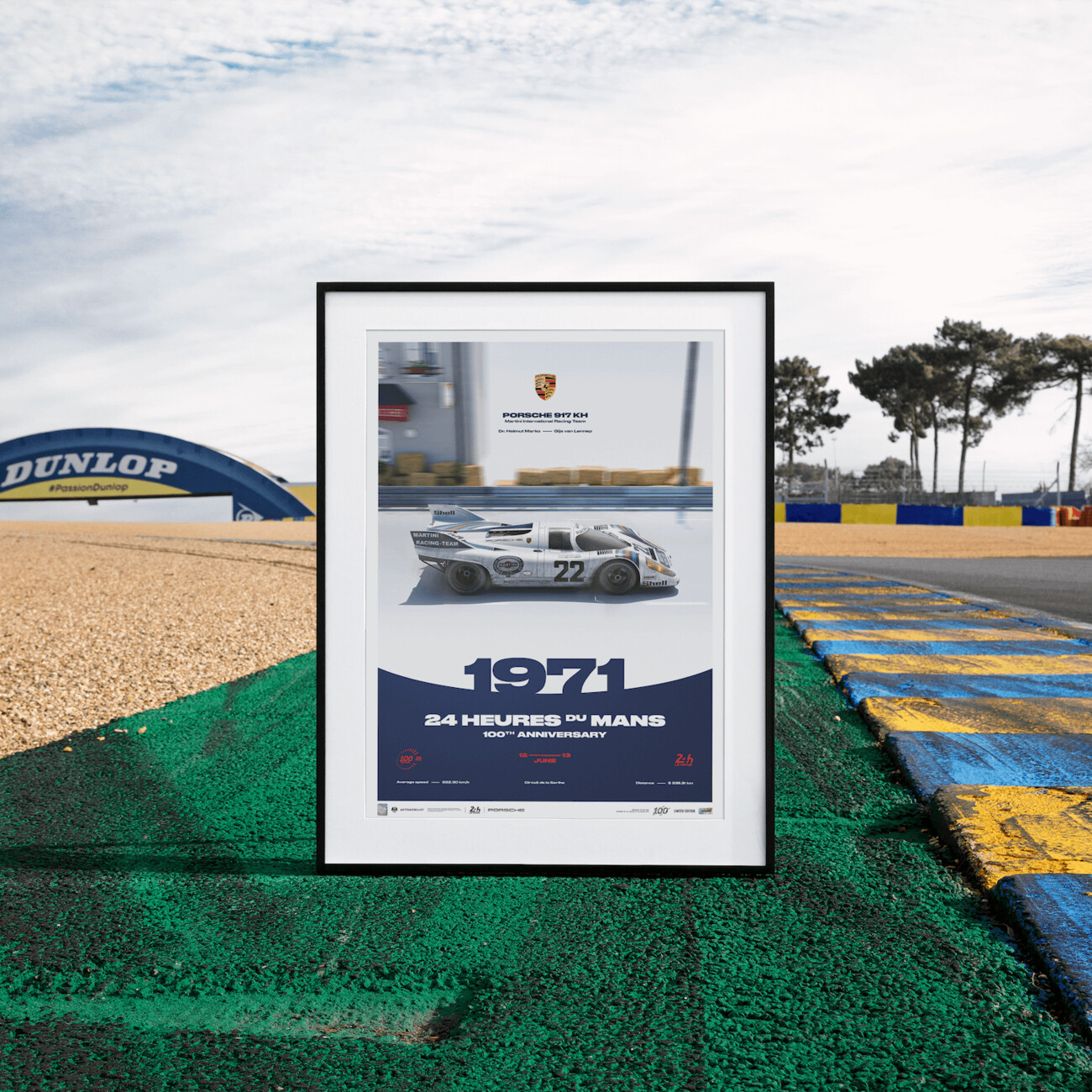 Art Print Porsche 917 KH - 24h Le Mans - 100th Anniversary - 1971 ...