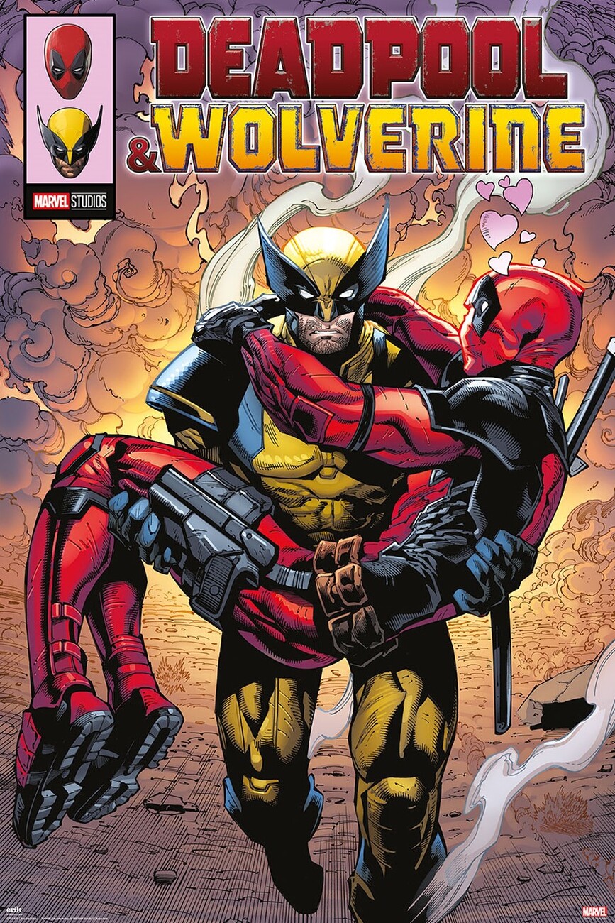 Poster, Quadro Marvel - Deadpool & Wolverine | Posters de parede | 3+1 ...