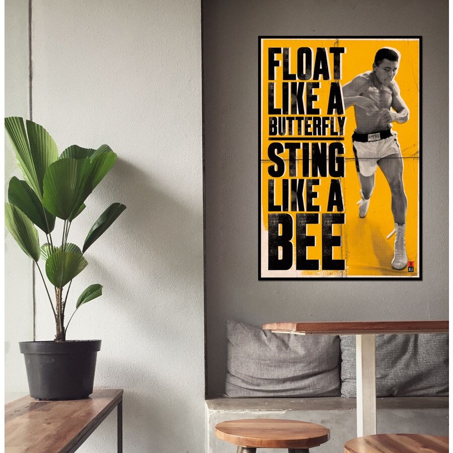 Poster, Quadro Muhammad Ali - Float and Sting | Posters de parede | 3+1 ...
