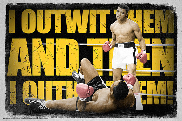 Poster, Quadro Muhammad Ali - Knock Out | Posters de parede | 3+1 ...