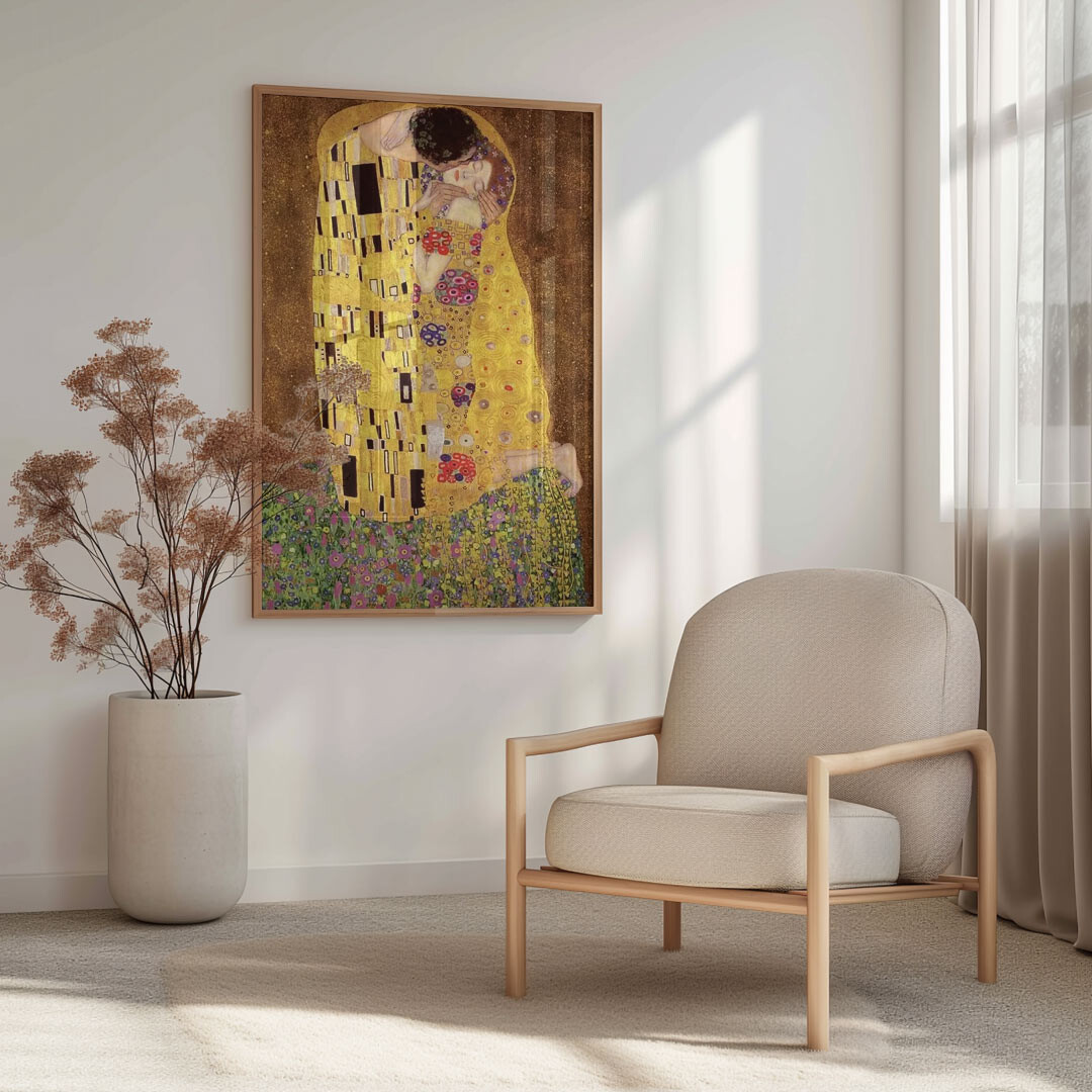 Poster, Quadro O Beijo, Gustav Klimt | Posters de parede | 3+1 GRATIS ...
