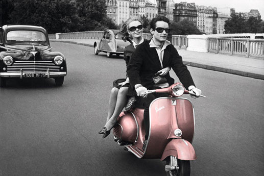 Poster, Quadro Paris - scooter | Posters de parede | 3+1 GRATIS ...