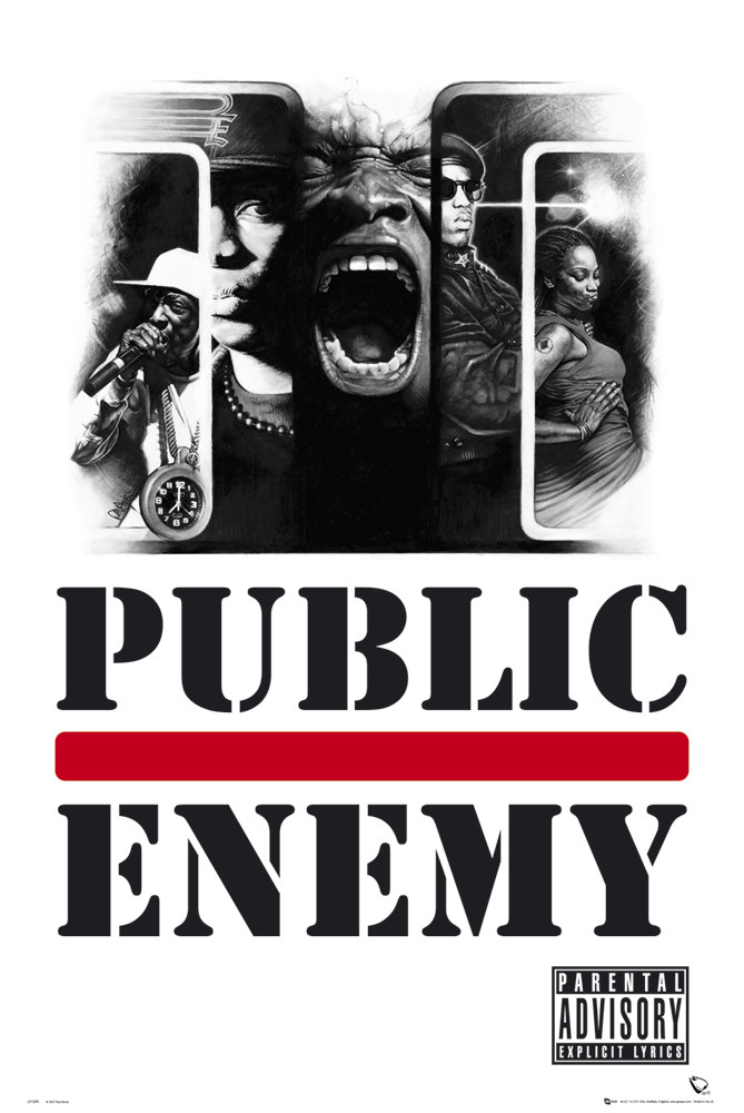 Poster, Quadro Public Enemy - Group | Posters de parede | 3+1 GRATIS ...