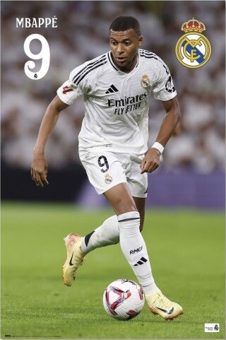 Poster, Quadro Real Madrid - 2024/2025 Mbappe | Posters de parede | 3+1 ...