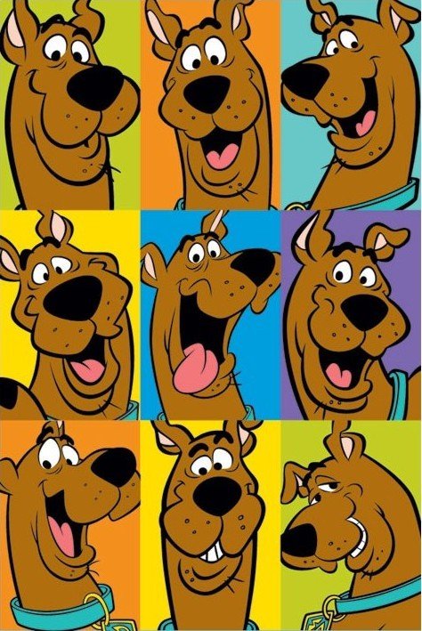 Poster, Quadro SCOOBY DOO - faces | Posters de parede | 3+1 GRATIS ...