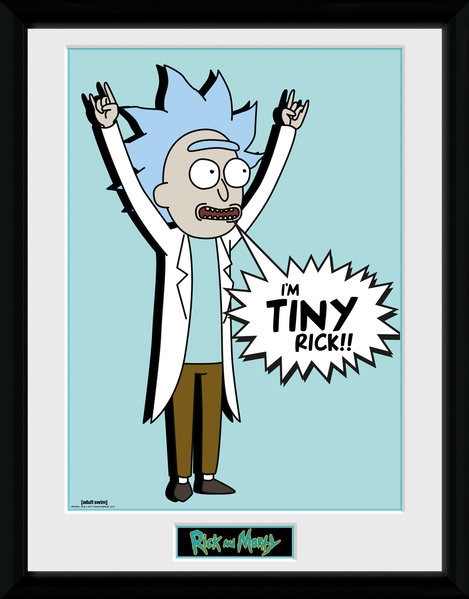 Rick and Morty - Tiny Rick Framed poster | Buy at Europosters