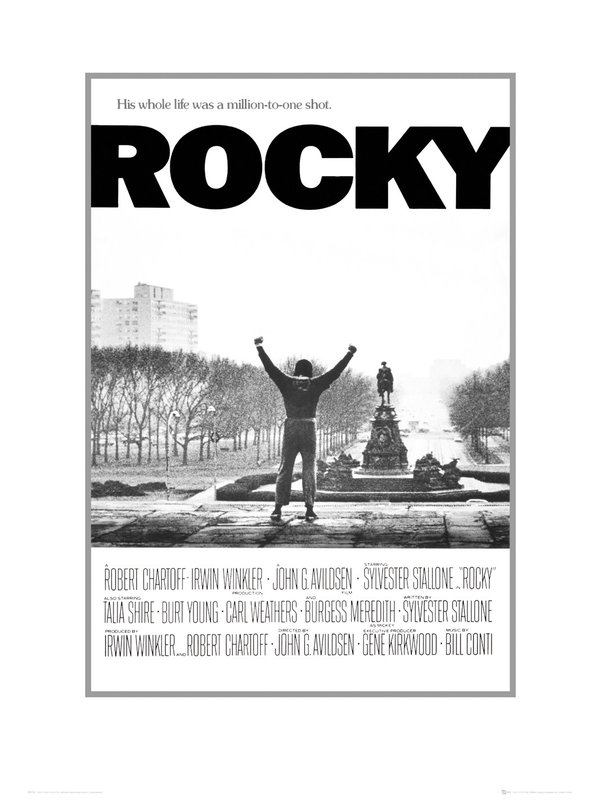 Art Print Rocky one sheet | Posters, Wall Art | Europosters