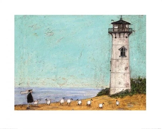 Art Print Sam Toft - Seven Sisters And A Lighthouse | Posters, Wall Art ...