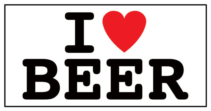 Stickers I LOVE BEER | Tips for original gifts
