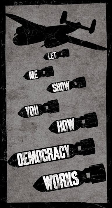 Stickers LET ME SHOW YOU HOW DEMOCRACY WORKS | Tips for original gifts