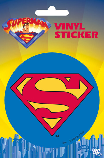 Stickers SUPERMAN - classic logo | Tips for original gifts
