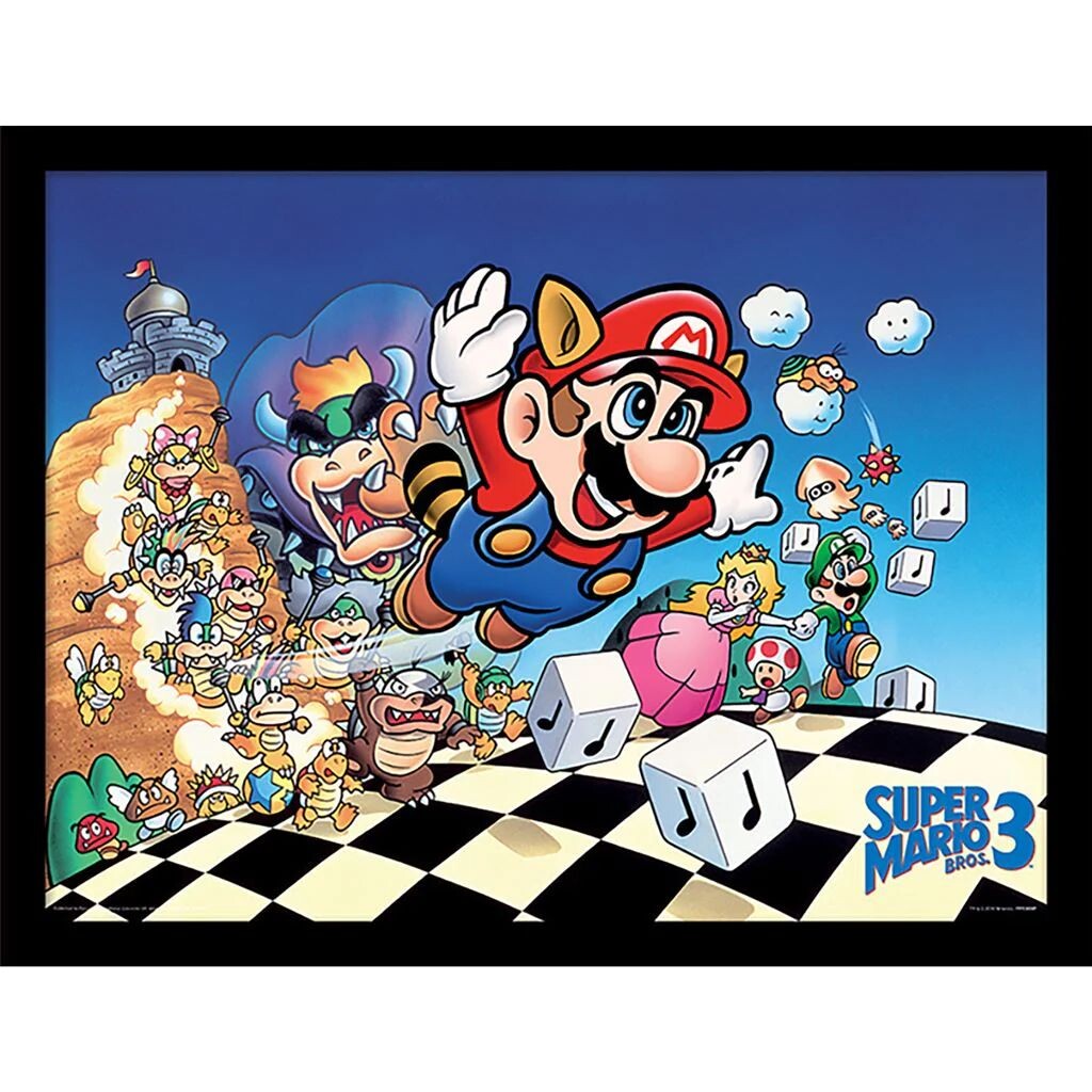 Super Mario Bros. 3 - Art Framed poster | Buy at Europosters