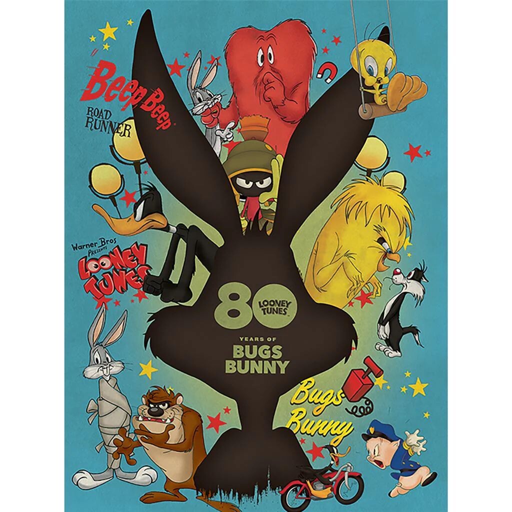 Tela Looney Tunes - Bugs Bunny Crazy Saturday Morning Cartoons ...