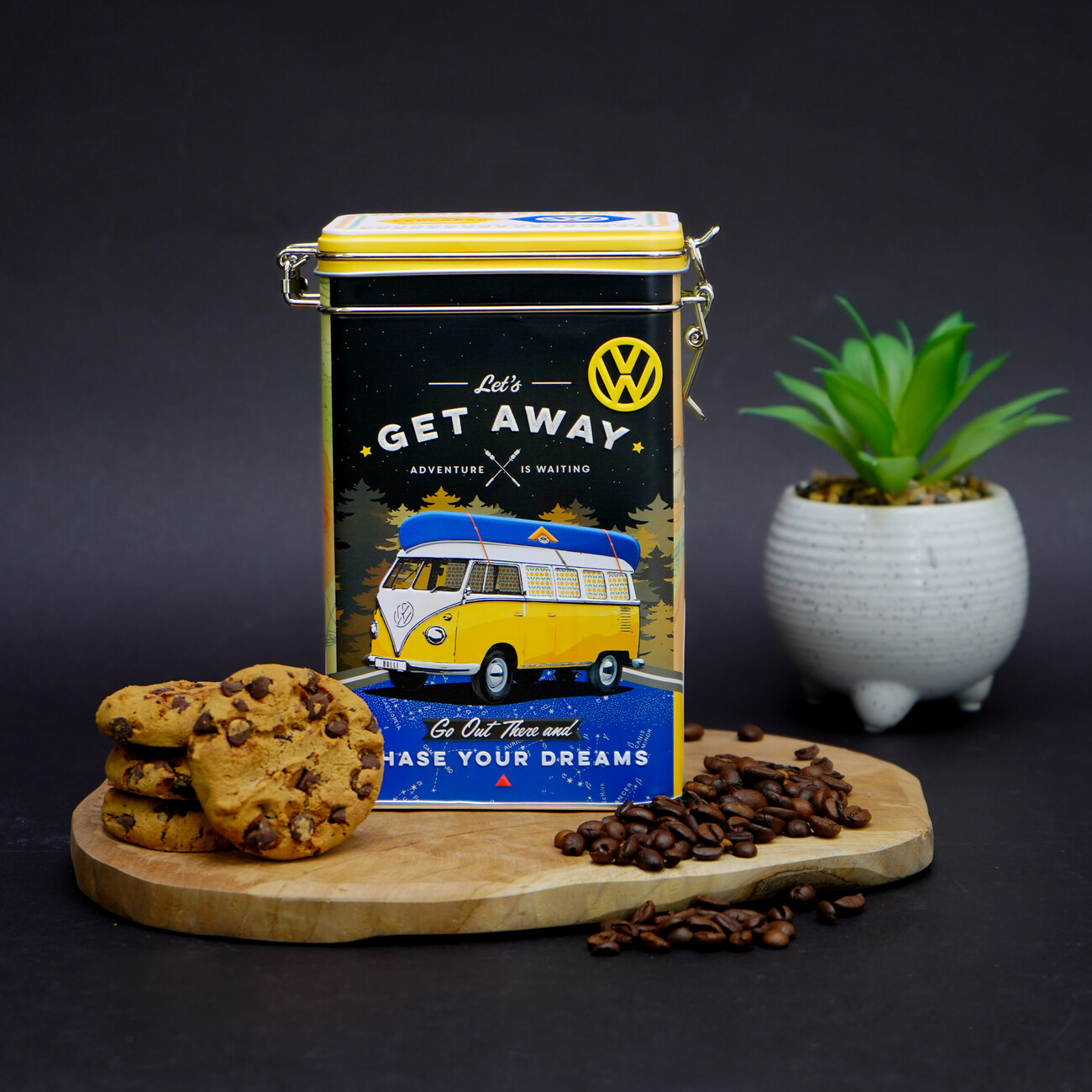 Tin can with clip Volkswagen VW - T1 - Let's Get Away | Tips for ...