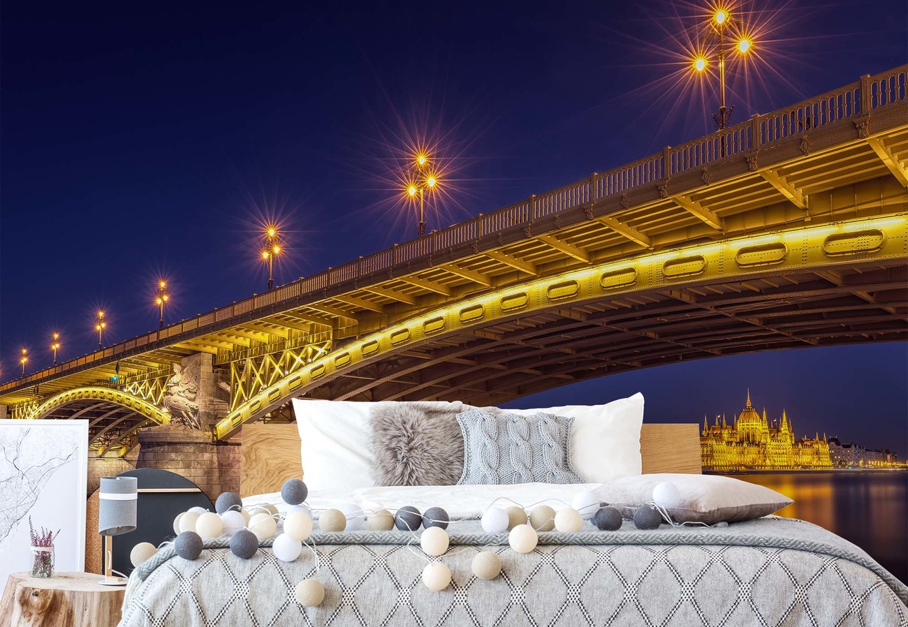 A View Of Budapest Wall Paper Mural | Buy at EuroPosters