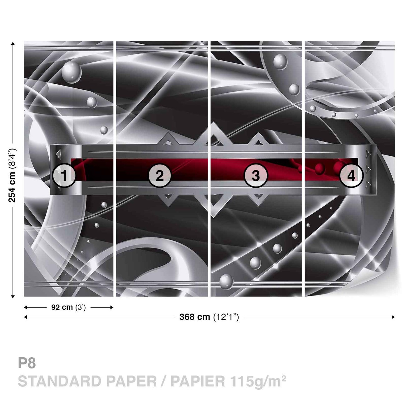 Abstract Art Wall Paper Mural | Buy at EuroPosters