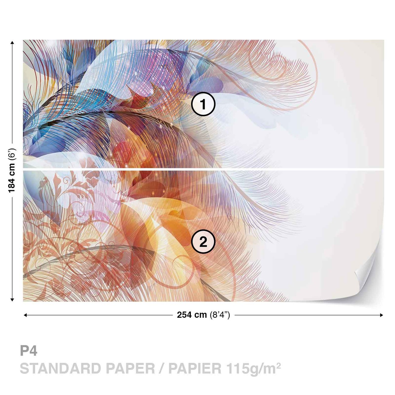 Abstract Art Wall Paper Mural | Buy at EuroPosters