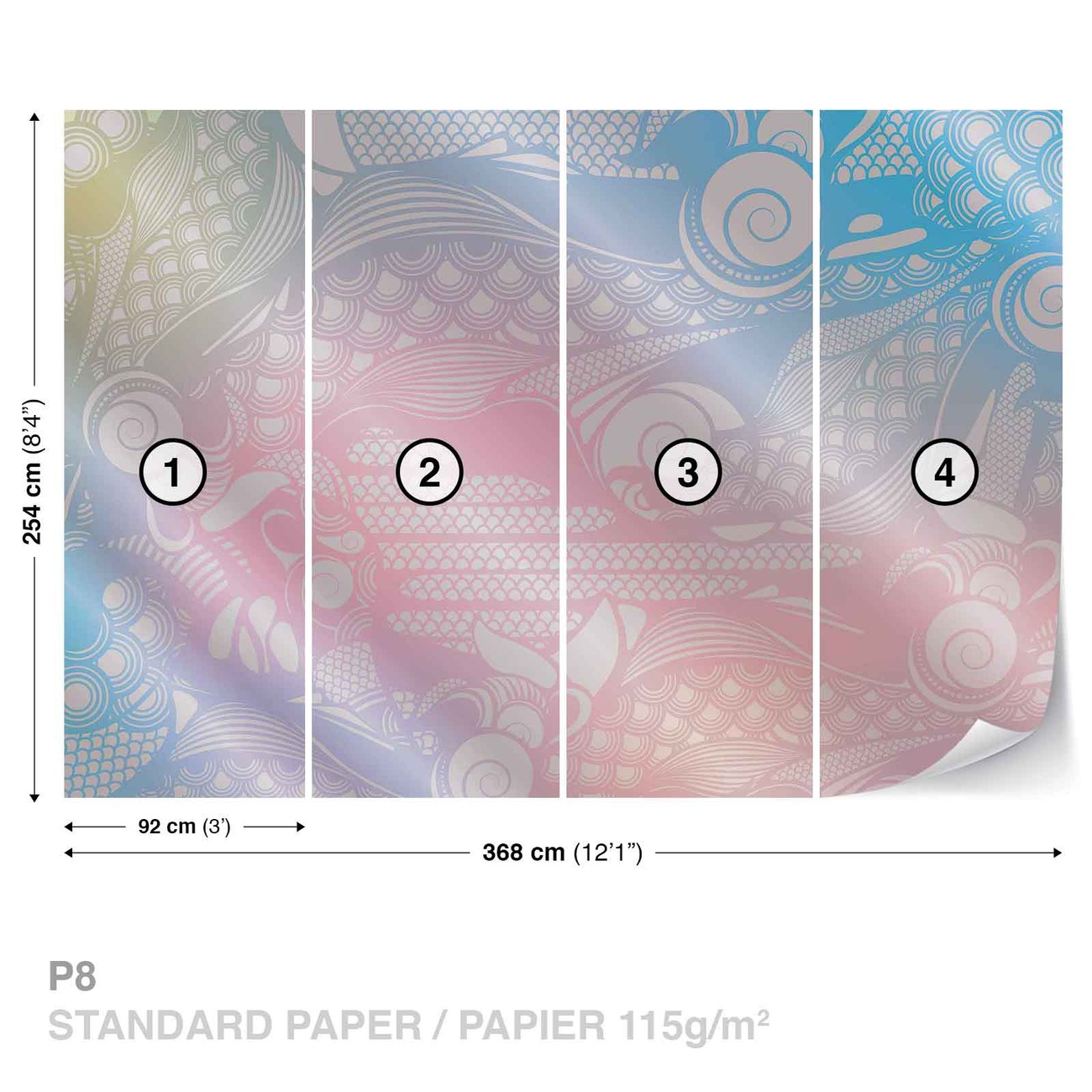 Abstract Art Wall Paper Mural | Buy at EuroPosters