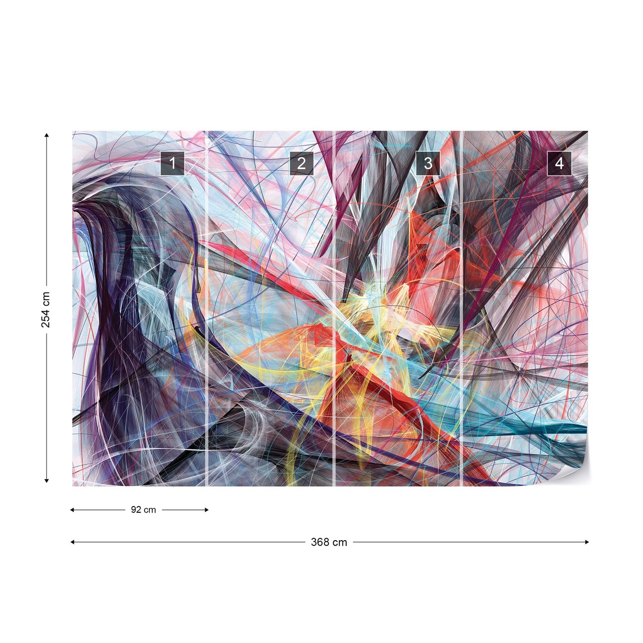 Abstract Art Wall Paper Mural | Buy at EuroPosters