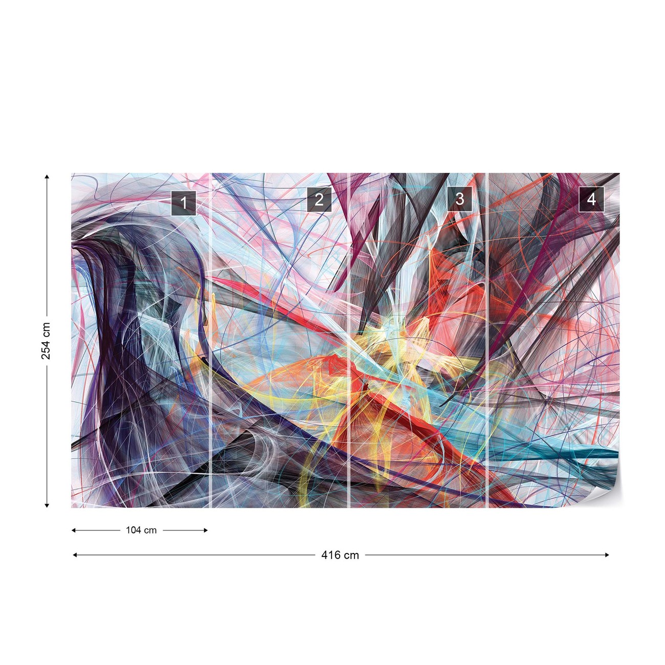 Abstract Art Wall Paper Mural | Buy at EuroPosters