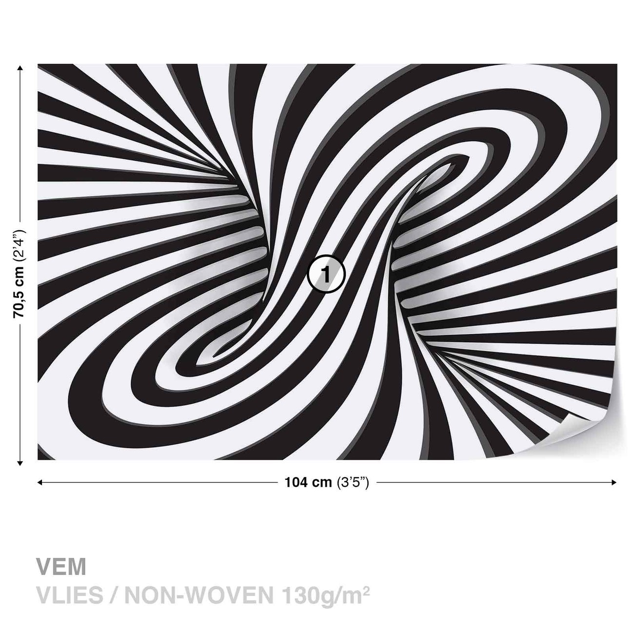 Abstract Swirl Wall Paper Mural | Buy at EuroPosters