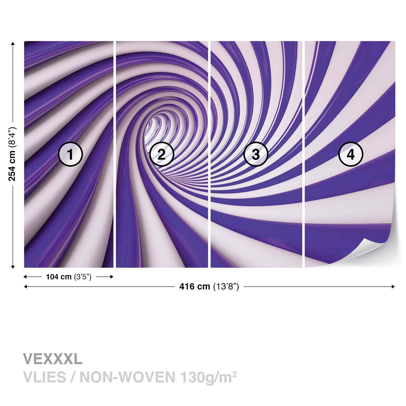 Abstract Swirl Wall Paper Mural | Buy at EuroPosters