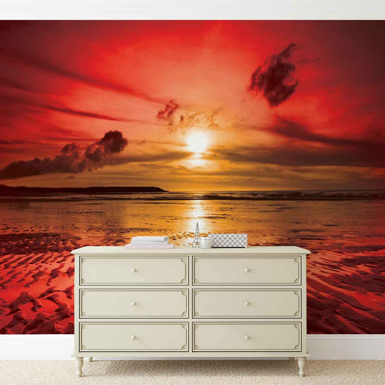 Beach Sunset Wall Paper Mural | Buy at EuroPosters